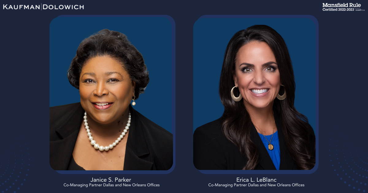 Erica L. LeBlanc Joins Kaufman Dolowich from In-House Position; Firm ...